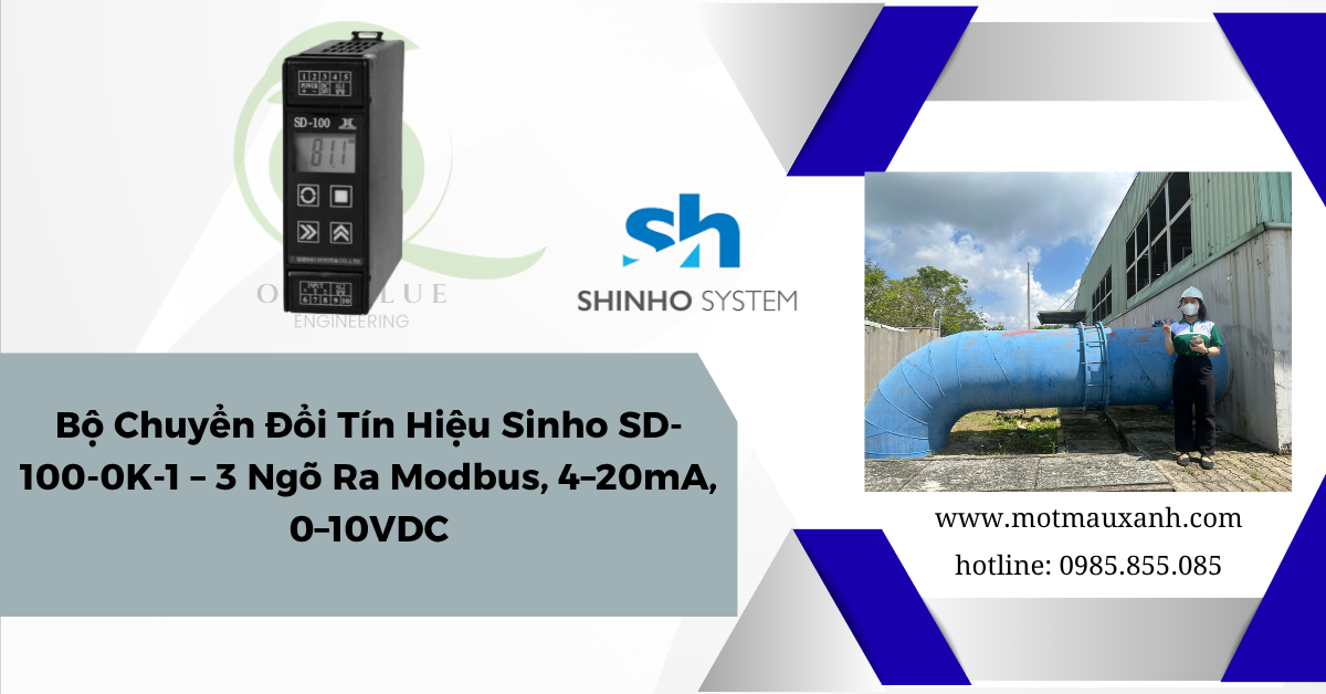 Bộ Chuyển Đổi Tín Hiệu Sinho SD-100-0K-1 – 3 Ngõ Ra Modbus, 4–20mA, 0–10VDC